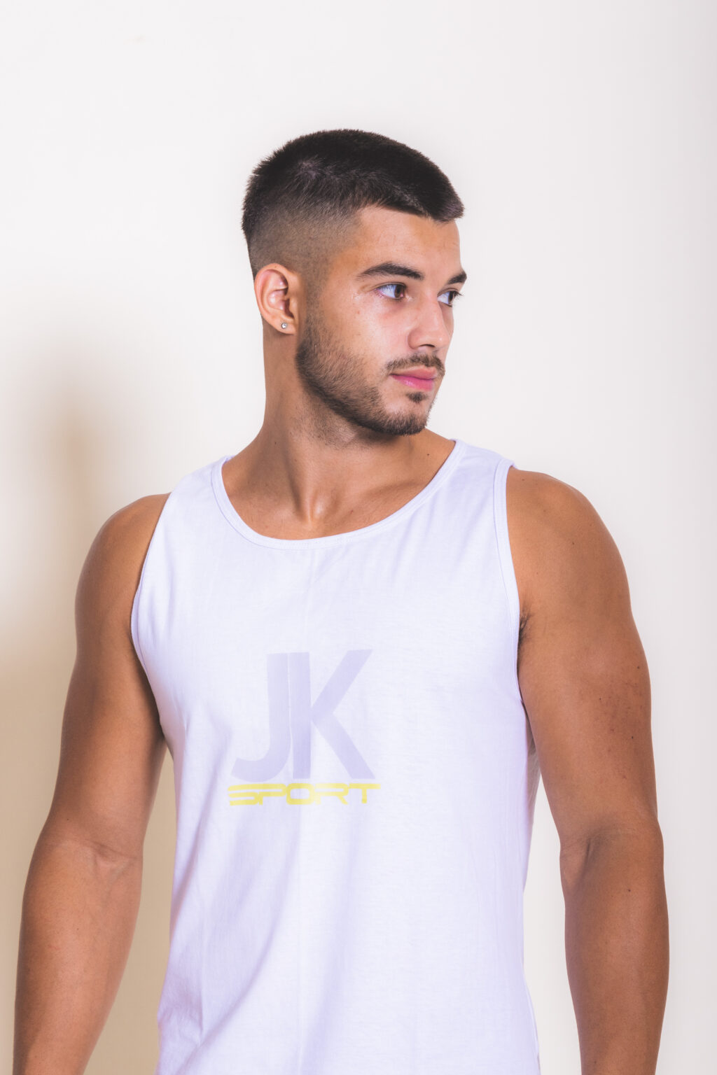 MUSCULOSA HOMBRE BLANCA - JK Sport
