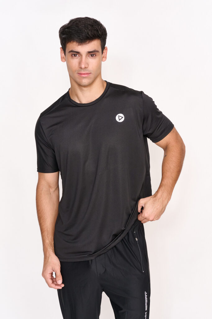 REMERA DRY FIT NEGRA HOMBRE - JK Sport